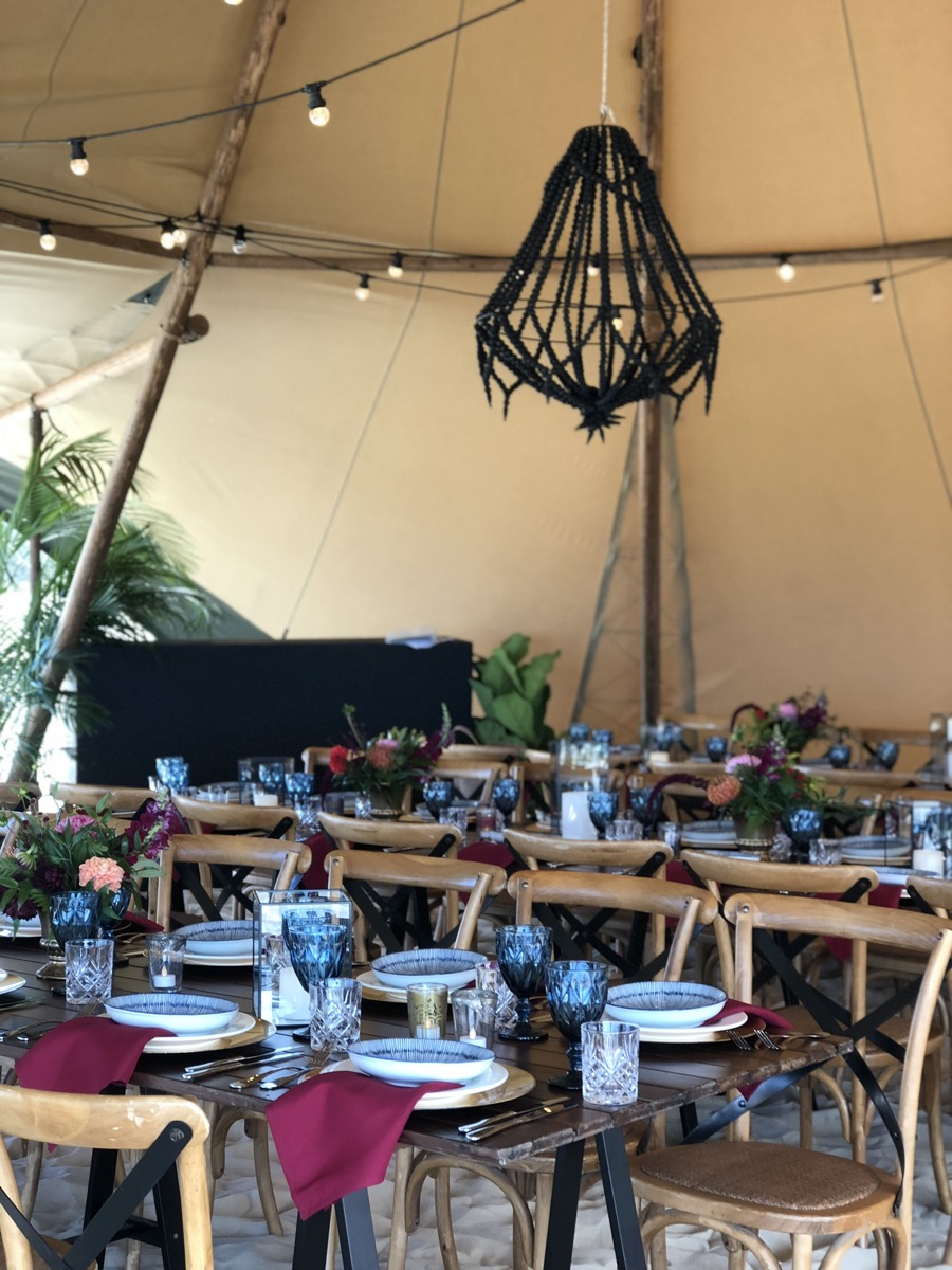 Moroccan Beach Tipi Party